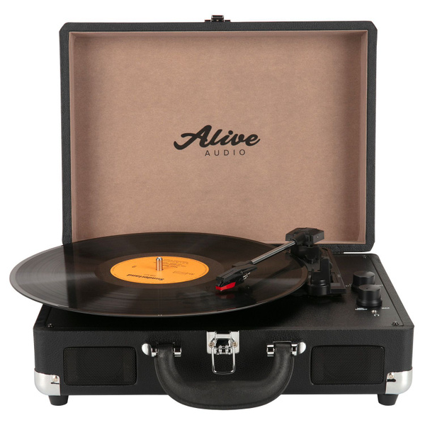 Виниловый проигрыватель Alive Audio VIBE Black c двухсторонним ...
