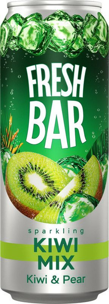 Напиток Fresh Bar Kiwi Mix газированный 0.45л купить на OZON по низкой ...