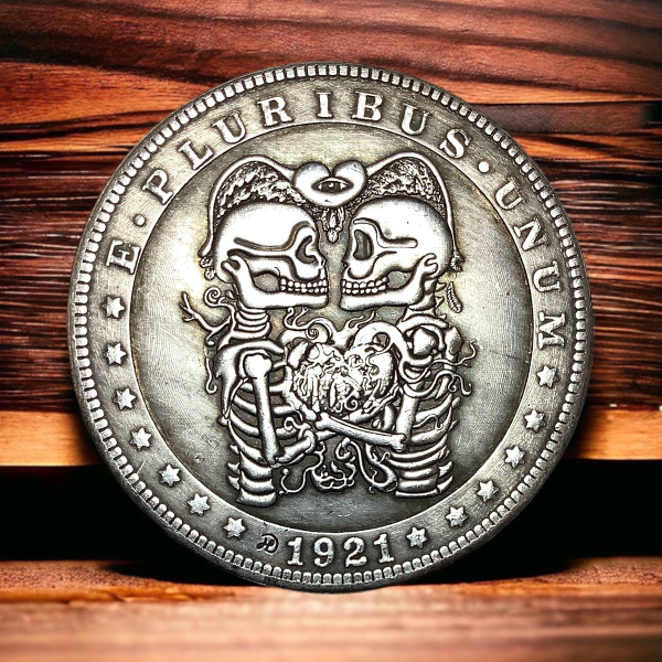 Монета США 1 доллар 1921 года. История любви. Скелеты купить на OZON по низкой цене (1769136838)