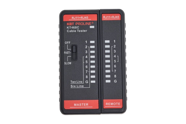 LAN-тестер кабельный КВТ KT 468С "PROLINE" 88552 купить на OZON по низкой цене (1770885809)
