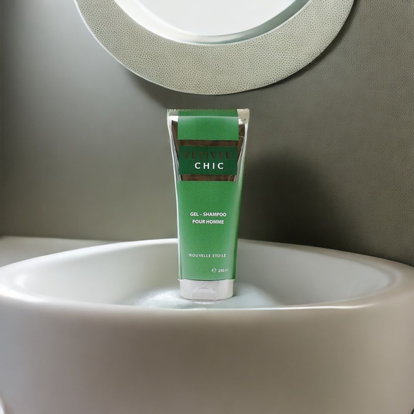 Новая Заря Гель-шампунь мужской "Ветивер CHIC" 200 мл купить на OZON по низкой цене (1417380567)