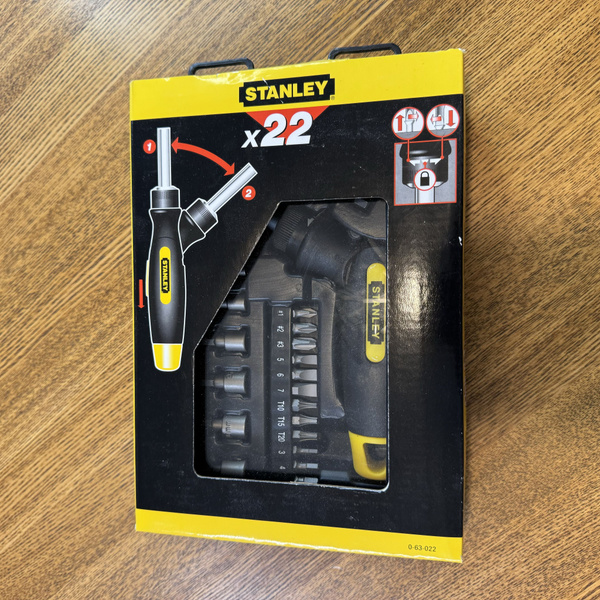 Набор с отверткой с храповым механизмом и вставками (22 предмета ...