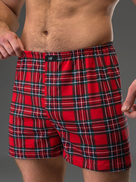 Трусы Мужской Happyfox боксеры Трикотаж красный, размер 54, 56 Средняя Россия Повседневный ...