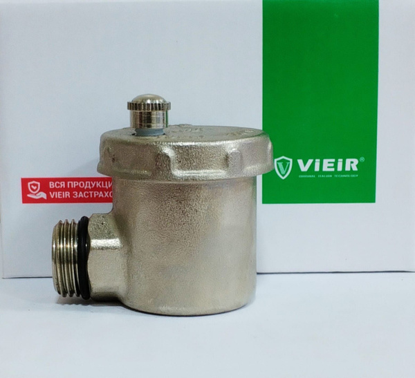 Воздухоотводчик автоматический угловой VIEIR PF506 1/2" никель купить на OZON по низкой цене ...