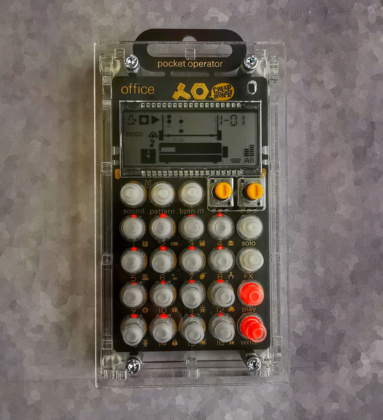 прозрачный чехол для teenage engineering pocket operator (СЕРЫЕ кнопки ...