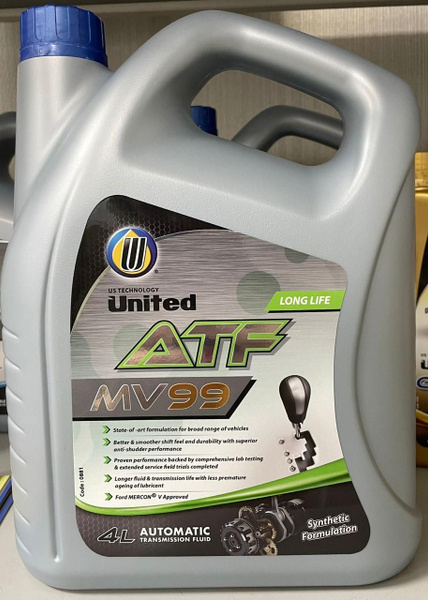 Масло трансмиссионное АКПП UNITED ATF MV-99 4л купить c доставкой на OZON по низкой цене ...