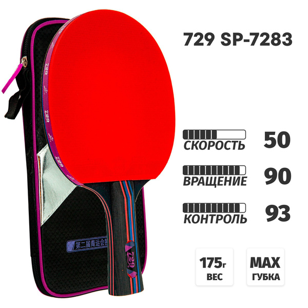 Ракетка для настольного тенниса 729 SP-7283 купить на OZON по низкой цене (1564872210)