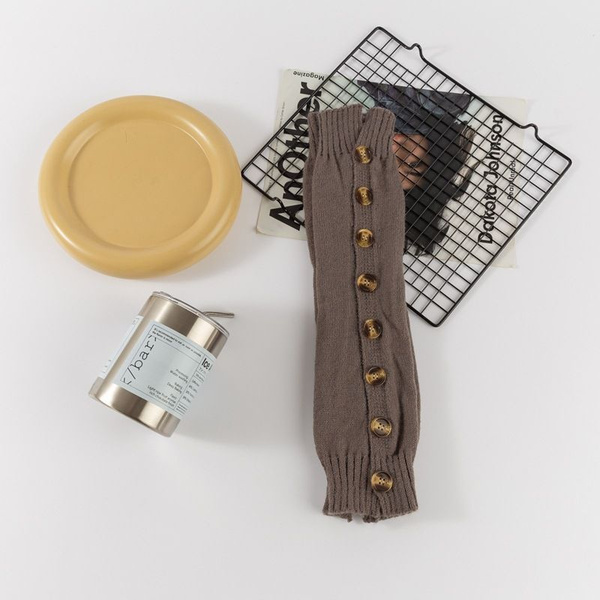 Чулки Женский размер универсальный темно серый Хлопок Стрейч коттон Вечерний праздничный