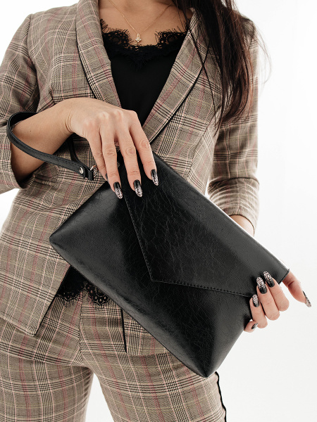 Сумка женская клатч повседневный вечерний черный, Solo 568-165 купить на OZON по низкой цене ...