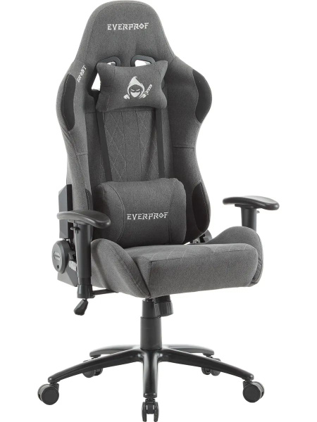 Кресло компьютерное игровое EVERPROF Ghost на колесиках, высокой спинкой, подлокотниками ...
