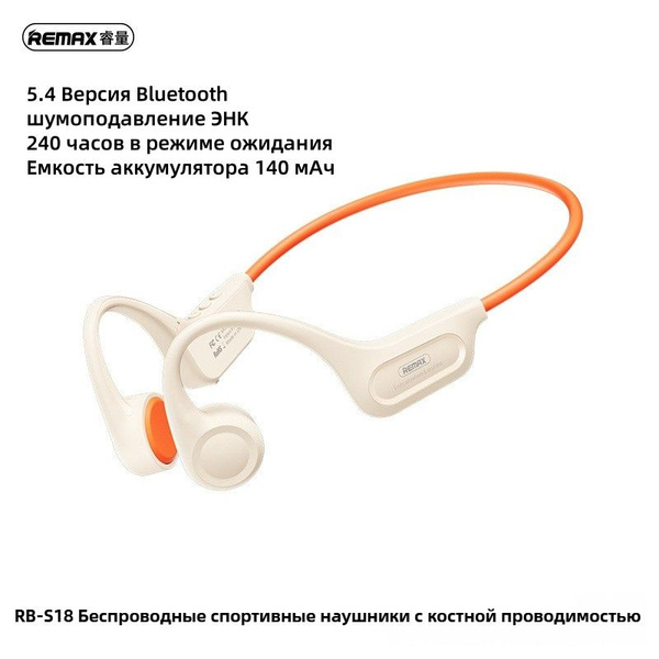оводные наушники Remax RB-S18 с функцией звука через кости и блютузом 5 ...