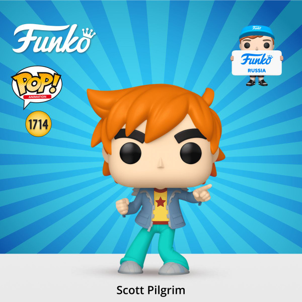Фигурка Funko POP! TV Scott Pilgrim Scott Pilgrim (1714) 82458 купить ...