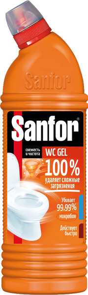 Гель Sanfor WC Свежесть и чистота, удаляет сложные загрязнения, 750 г купить на OZON по низкой ...