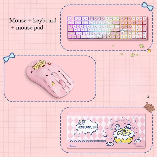 AKKO Игровая клавиатура Pudding dog, коралловый купить на OZON по ...