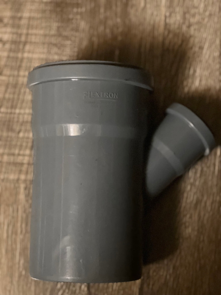 Тройник полипропиленовый 110 на 50 мм 45 градусов Flextron купить на OZON по низкой цене ...