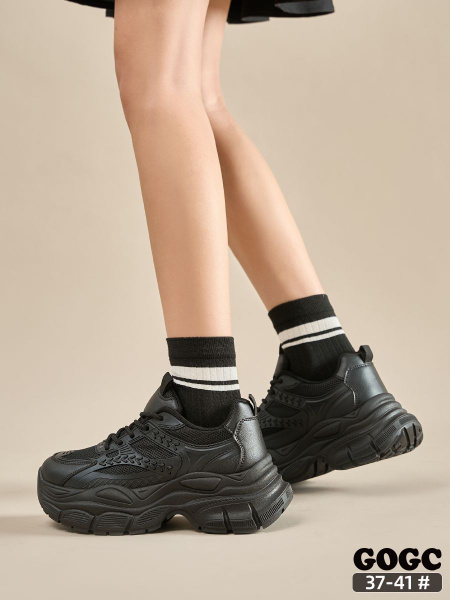 Кроссовки Женский GOGC Синтетическая дышащая сетка Городошный спорт, размер 40 Демисезон Шнурки ...