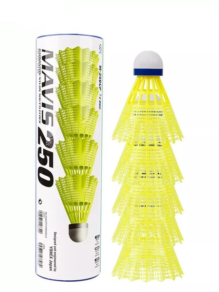 Воланы для бадминтона пластиковые Yonex Mavis 250 6 шт (Middle) купить ...