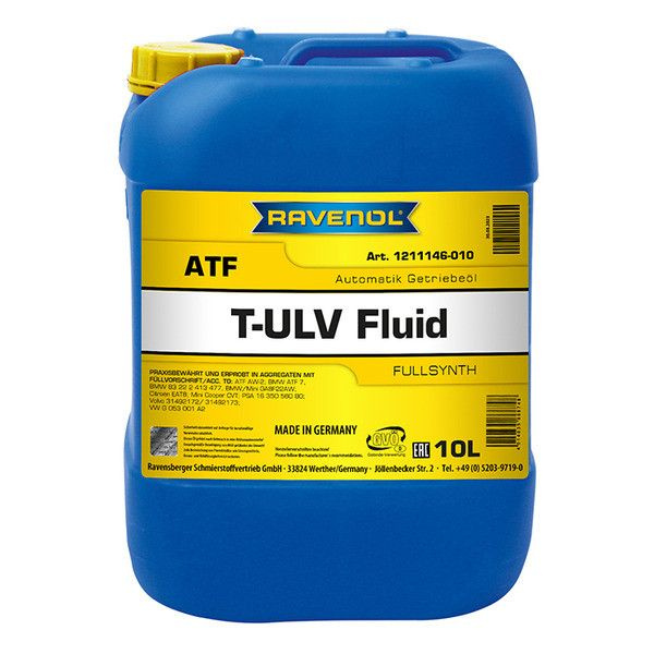 Масло АКПП RAVENOL ATF T-ULV Fluid, 10 литров купить c доставкой на ...