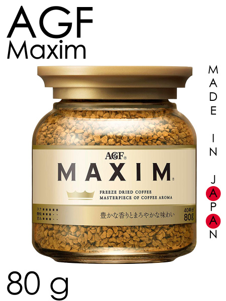Кофе растворимый AGF MAXIM GOLD, с/б Япония 80 г купить на OZON по низкой цене (2346670967)