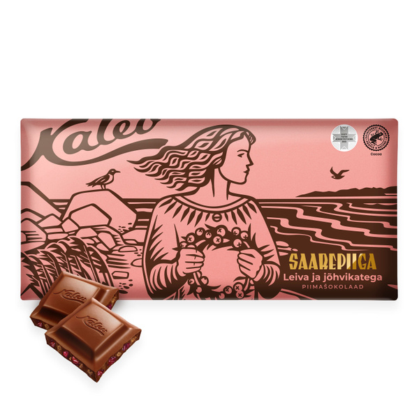 Kalev Saarepiiga молочный шоколад с хлебом и клюквой 270г купить на ...