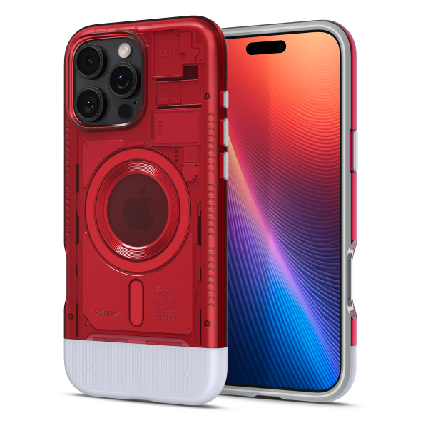 Чехол Spigen Classic C1 (MagFit) Ruby для iPhone 16 Pro Max, рубиновый купить на OZON по низкой ...