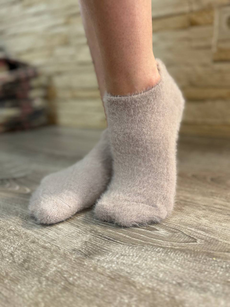 Носки Женский Osko, размер 37, 36 Кашемир, Полиамид Зима белый иней, белый песок Повседневный ...