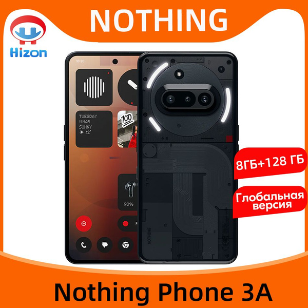 Смартфон Nothing Phone 3A 128 ГБ 8 ГБ Черный OLED/AMOLED купить c ...