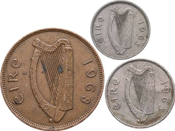 Ирландия набор 3 монеты 1943-1968 (VF-XF) купить на OZON по низкой цене (1927530508)