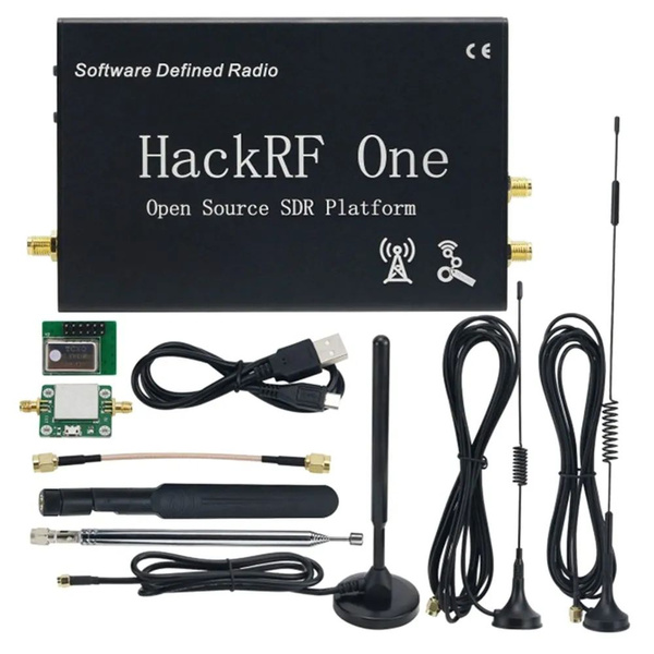 Sdr приёмник Hackrf One в металлическом корпусе комплект с антеннами