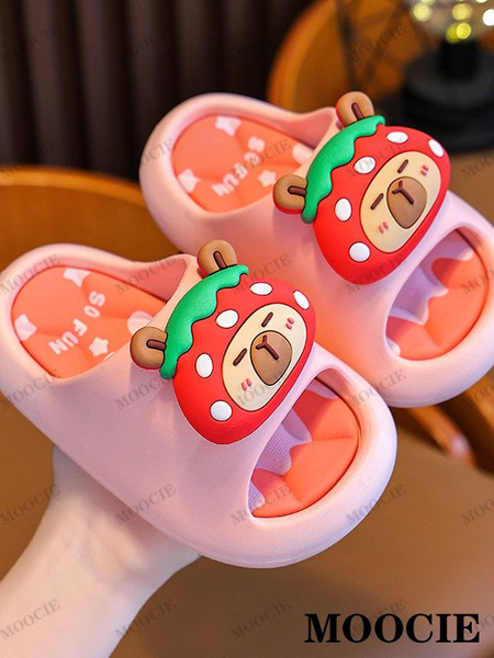 Пантолеты Девочки, Мальчики MOOCIE, размер 34, 35 Полиэстер с ПВХ покрытием Круглый нос Без ...