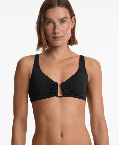 Купальник раздельный Женский Oysho черный, размер 44, 46 Полиамид, Эластан купить c доставкой на ...