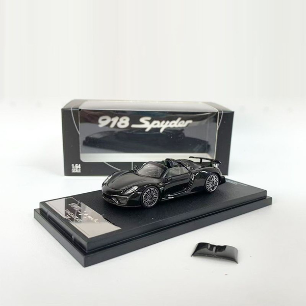 Машинка Time Micro 1:64 Porsche 918 Spyder Black Solid color coating ...