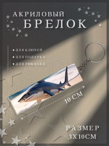 Акриловый брелок. Tralalero Tralala, porco Dio e porco Allah ...