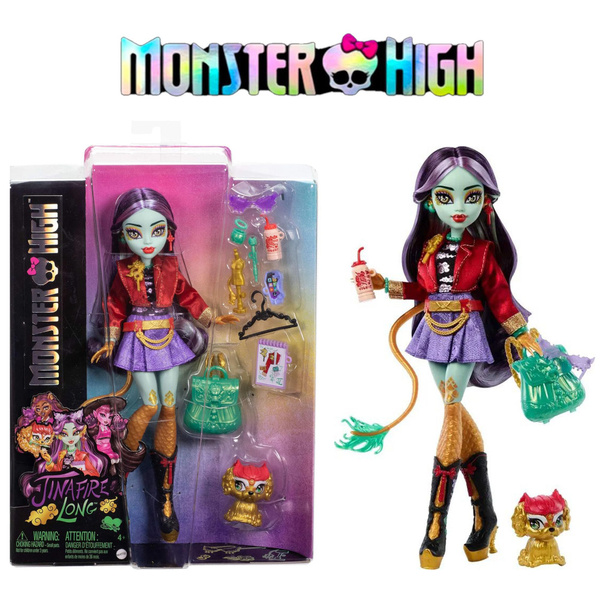 Характеристики Кукла Монстер Хай Джинафаер Лонг с питомцем Юн Юн Monster High Jinafire Long Doll ...