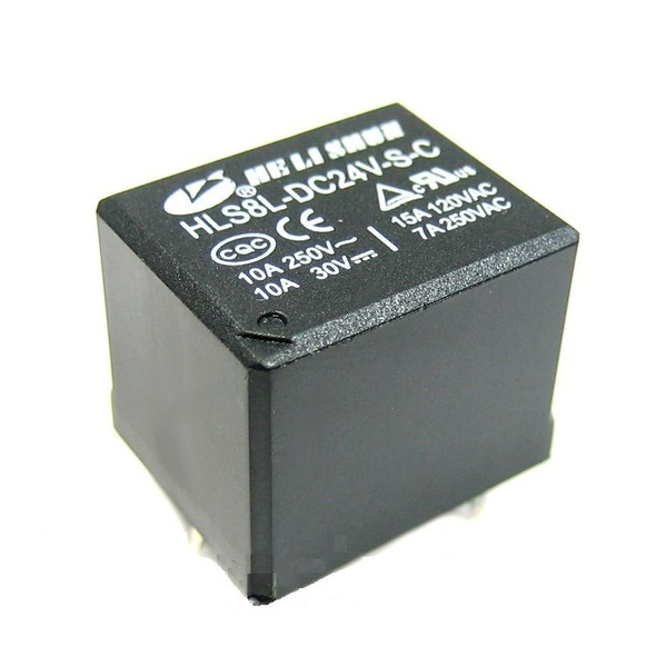 Реле силовое HLS8L-DC24V-S-C 24В 10A 19x15.5x15.8мм HELISHUN купить на ...