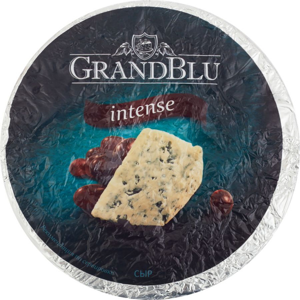 Сыр MILKANA GrandBlu Intense с голубой плесенью 50%, без змж, весовой ...