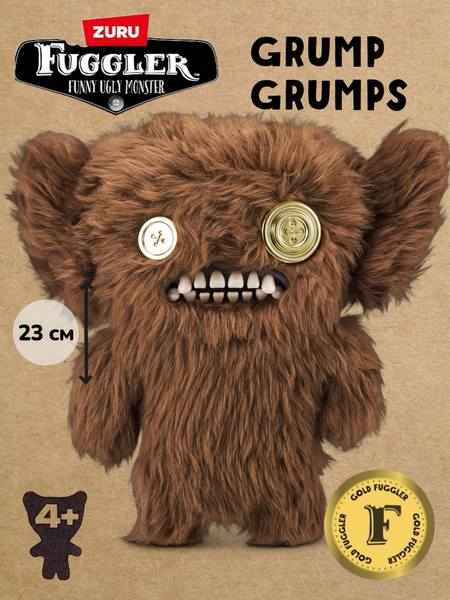 Мягкая игрушка ZURU Fuggler Gold Fuggs, Пушистый монстр Фагглер с ...