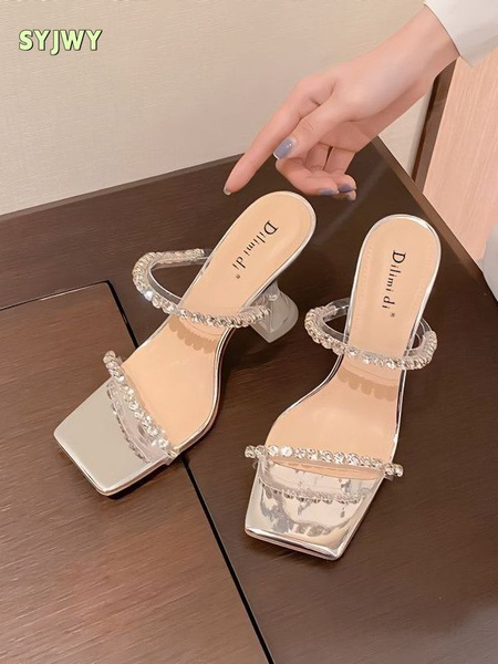 Босоножки Женский SYJWY Стандартный средний (до 9 см) Искусственные материалы, размер 37 Мягкая ...