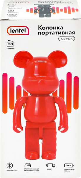 Колонка портативная LENTEL, Арт. OS-933A купить на OZON по низкой цене ...