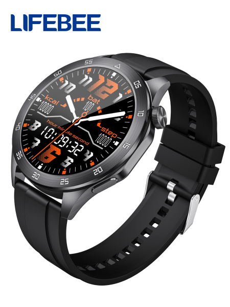 Спортивные умные часы LifeBee G54 ,черные ,1.45 дюйма,412*412, купить на OZON по низкой цене ...