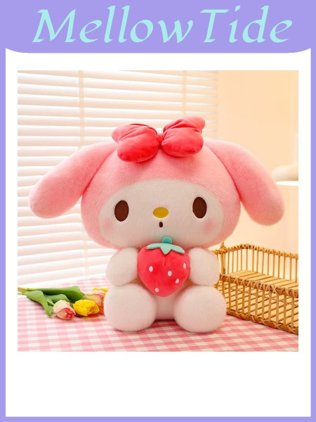 плюшевая игрушка sanrio my melody kuromi, strawberry melody, 25 см купить на OZON по низкой цене ...