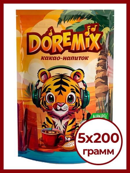DoReMix растворимый какао-напиток с сахаром 200 гр, 5 шт купить на OZON ...