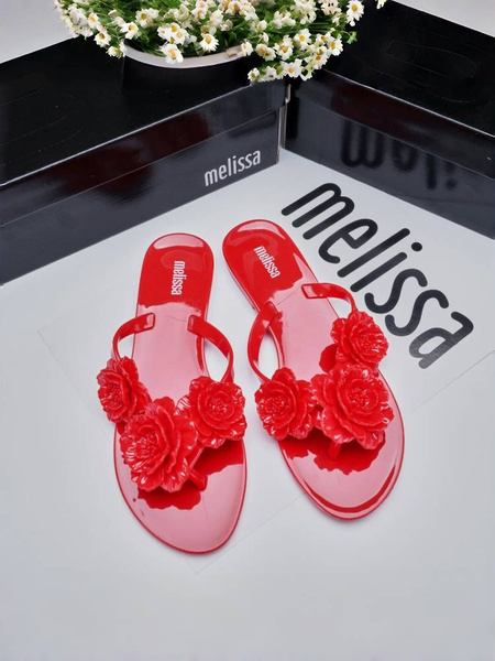 Сланцы Женский Melissa, размер 37 Полиэстер с ПВХ покрытием Однослойная ...