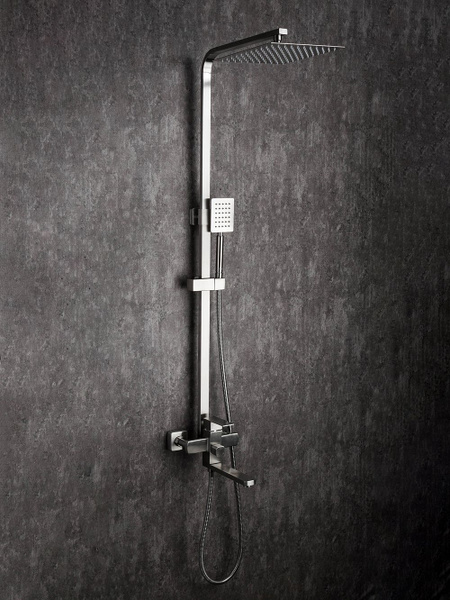 Душевая система с тропическим душем и смесителем Frap F24802 купить на OZON по низкой цене ...