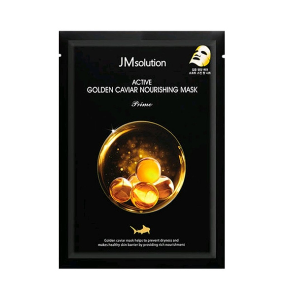 JMSolution Комплект масок с золотом и икрой, Active Golden Caviar Nourishing Mask , 10 шт.*30 мл ...