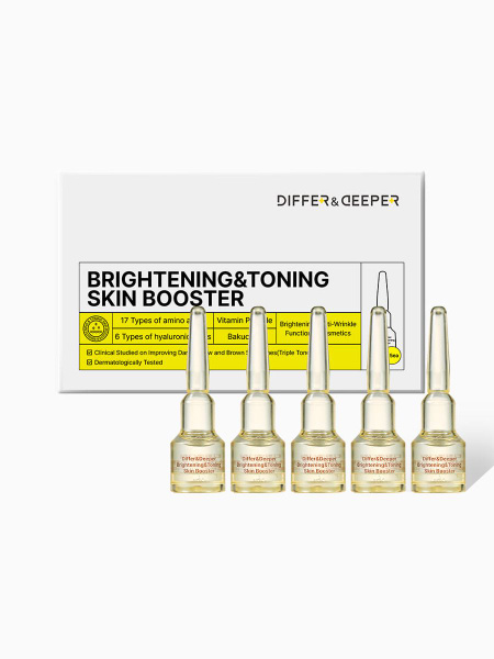 Differ&Deeper Brightening Toning Skin Booster Интенсивная выравнивающая и тонизирующая бустер ...