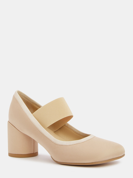 Туфли Женский Tendance Текстиль размер 35 Толстый каблук R средняя Франция купить C доставкой