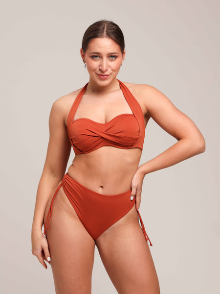 Лиф купальный Женский Ze:Bra бандо карамельный, размер 75D Латвия Однотонный Полиамид, Эластан ...