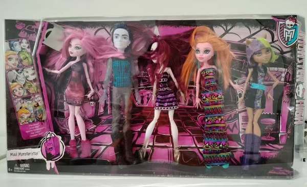 Monster High,MAUL MONSTERISTAS 5 Dolls,Draculaura,Spectra,Clawdeen,Gigi ...