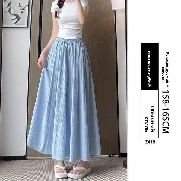 Брюки Женский CHAOPAI кюлоты, юбка-брюки васильковый Полиэстер, Нейлон Повседневный, размер 48 ...